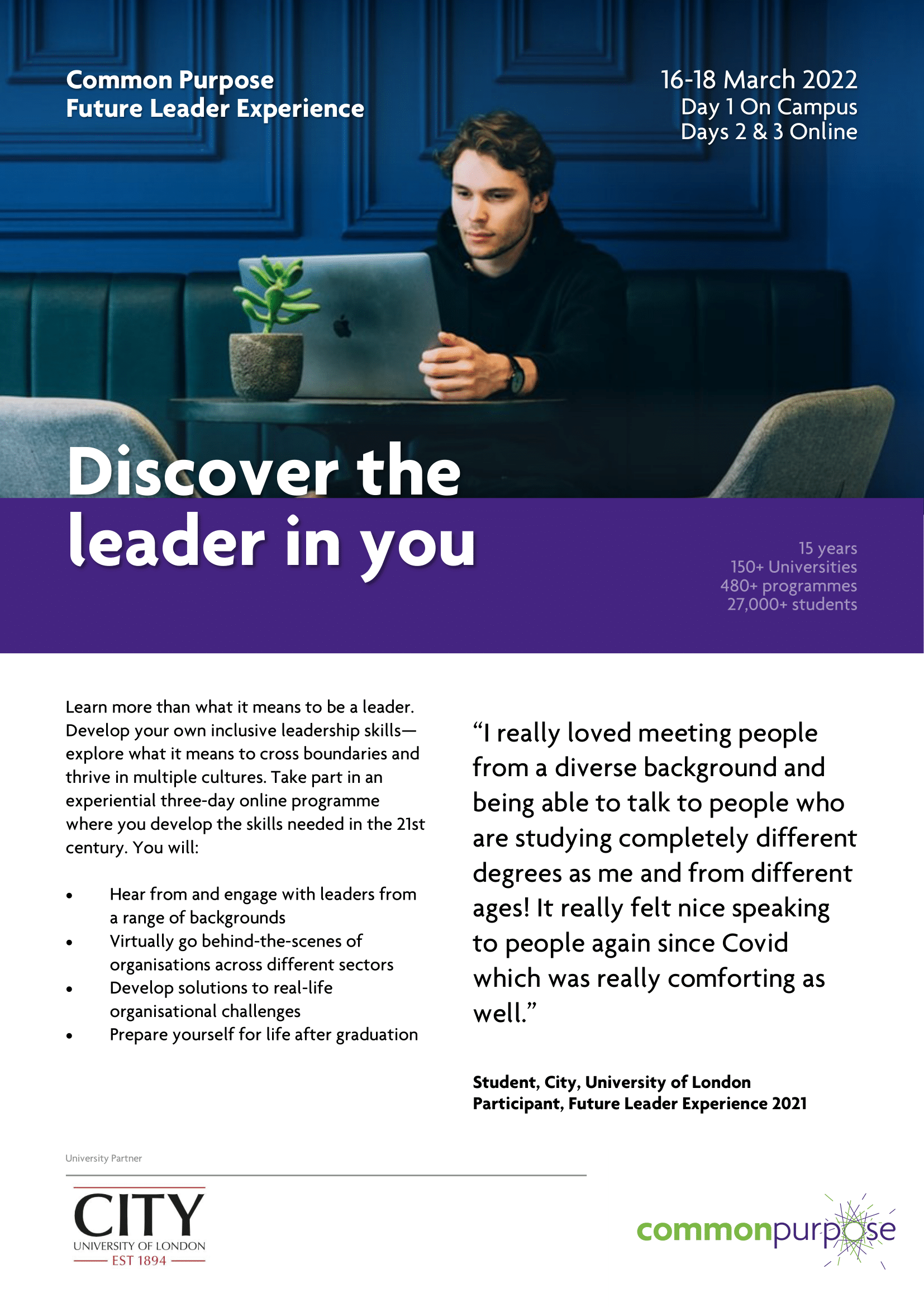 Apply for the Future Leader Experience! | Student Hub | City St George ...
